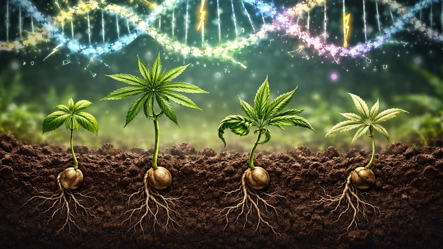One strain, different sprouts: genetic instability of cannabis seeds ...